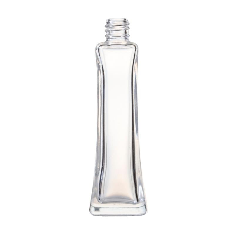 Buy 25ml Clear Glass Rectangle Base Curved Perfume Bottle Online ...